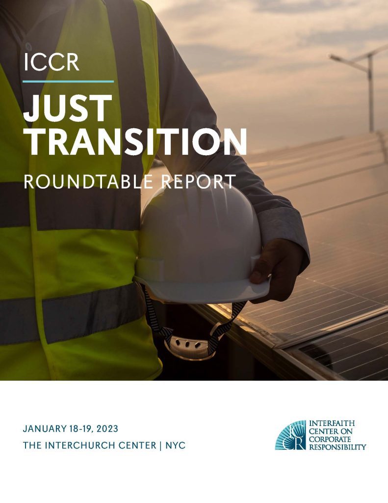 ICCR Just Transition 2023 Roundtable Report | Interfaith Center on ...